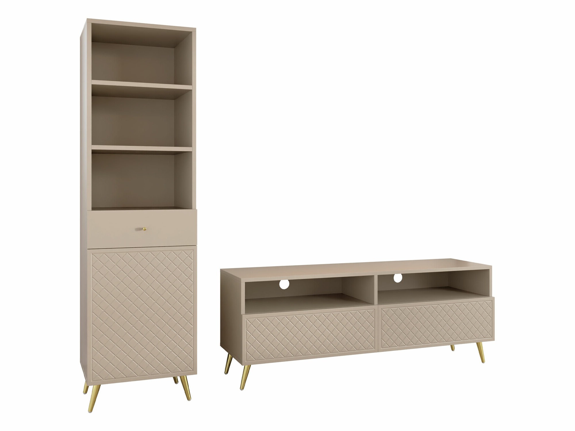 Set za dnevnu sobu Comfivo Nuromo 110 (Bež) - Nameštaj za dnevnu sobu ...